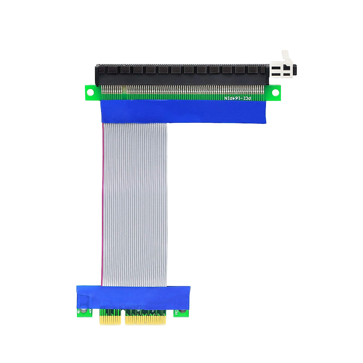 CERRXIAN PCI-e PCI Express 16X Female to 4X Male Riser Mining Extension Cable 14cm(16-4x)