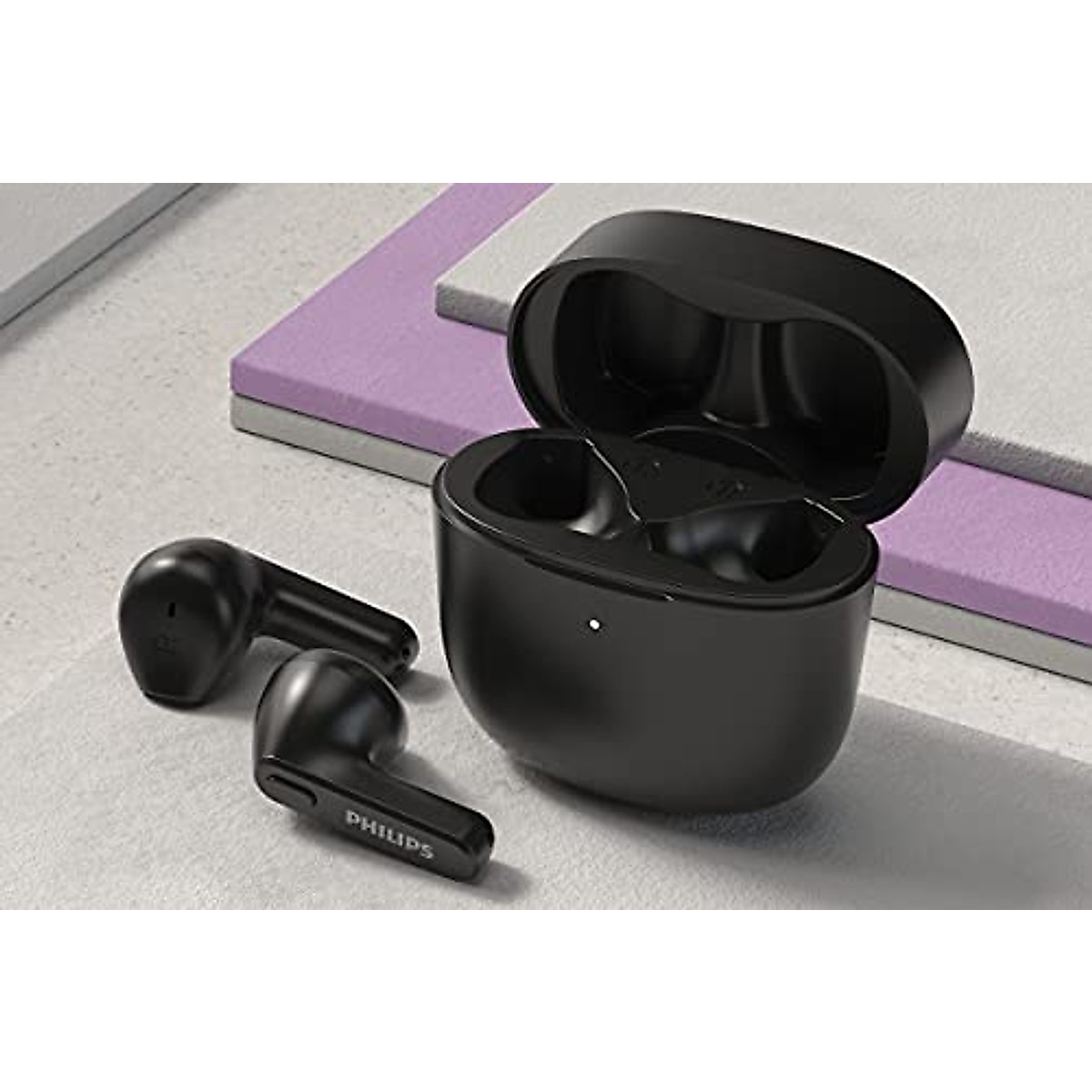 Philips T2236 True Wireless Headphones with IPX4 Water Resistance and Super-Small USB-C Charging case