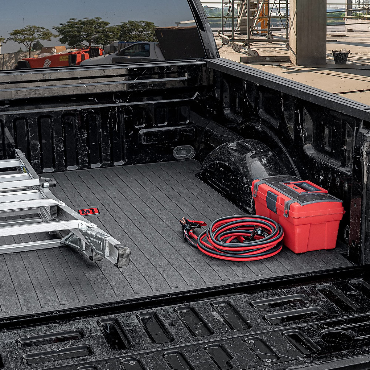 Motor Trend Custom Fit 3D Truck Bed Mat for 2015-2024 Ford F-150 5.5 ft CrewCab Bed Liner, Includes 22-24 Lightning Crew/Super Crew, All Weather Ford F-150 5.5 ft Bed Mat