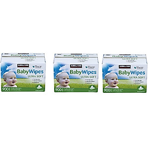 Kirkland Signature Baby Wipes, zKixFp, 3 Boxes of 900 Wipes
