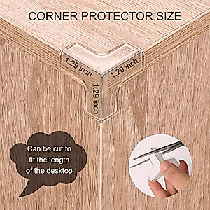 Semjikoy 12 Corner Protectors Safety Corner Protectors for Baby Transparent Corner Protectors for Covering Sharp Furniture and Table Corners