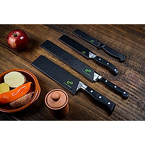 EVERPRIDE Chef Knife Sheath Set (4-Piece Set) Universal Blade Edge Cover Guards for Chef’s and Kitchen Knives – Durable, BPA-Free, Felt Lined, Sturdy ABS Plastic – Knives Not Included