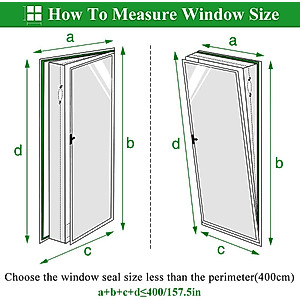 NaCot 400CM Universal Window Seal for Portable Air Conditioner and Tumble Dryer, Seal for AC Unit with Zip and Adhesive Fastener, Easy to Install, Works with Every Mobile Air-Conditioning