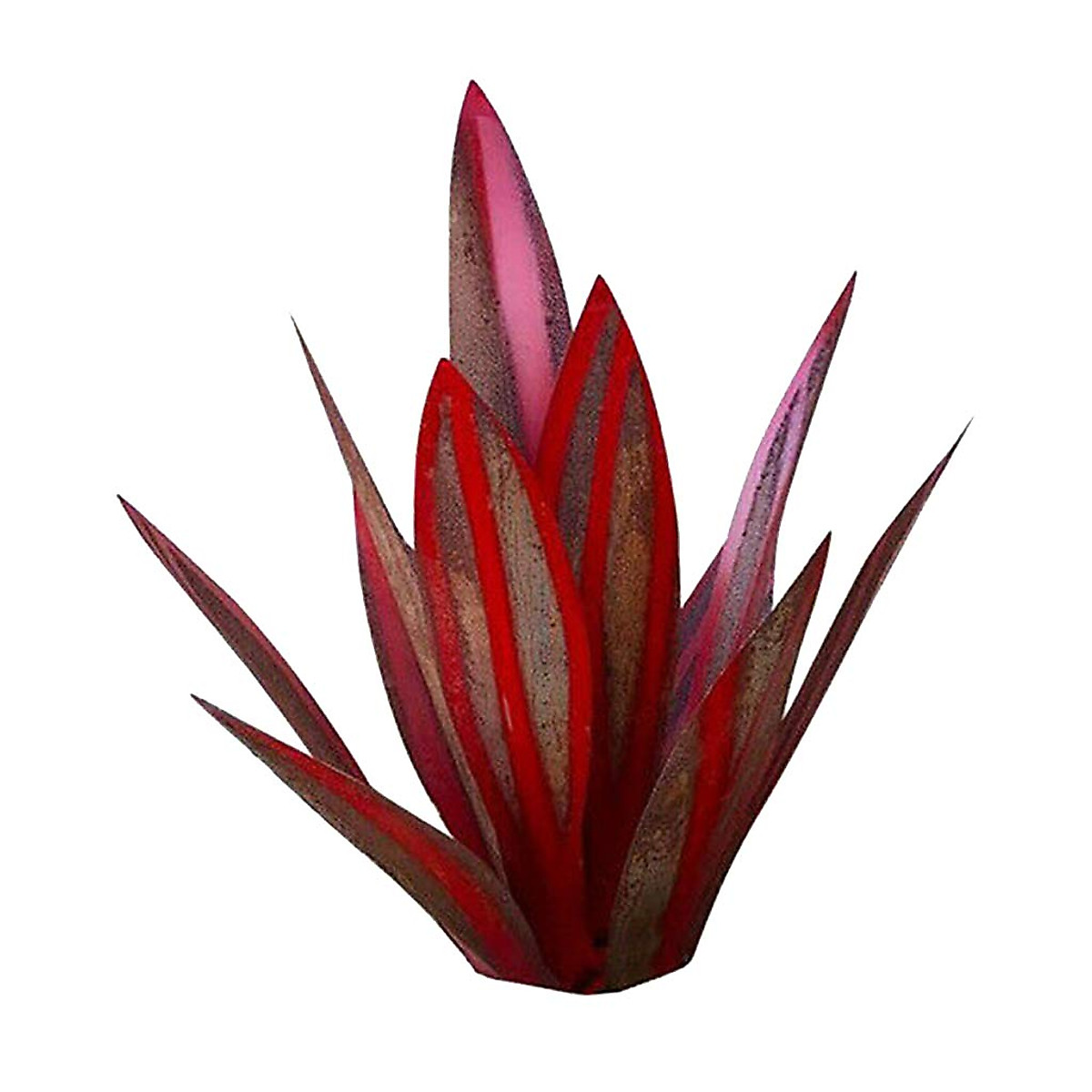 CUCUDAI Simulation Art Agave Plant Ornaments DIY Rustic Metal Sculpture for Outdoor Patio Yard Garden Decoration Stakes Lawn Statue Home Decor