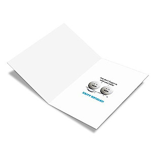 NobleWorks - Funny Men's Happy Birthday Card with Envelope - Golf Humor Greeting Card for Men, Husband - Sports Advice, Comic Stationery - Golfing Tips 9002