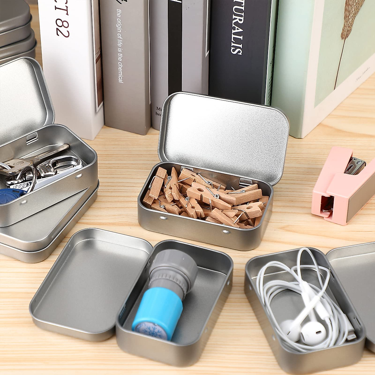 Meekoo 162 Pcs Metal Tins for Organizing & Storage