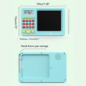 LIANGLIDE Math Games for Kids 6-8, Electronic Math Games for Kids Ages 5 6 7 8, LCD Writing Tablet for Kids Educational Math Learning Games, Christmas Birthday Gifts for Boys Girls Kids()