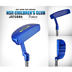 PGM Junior Golf Club Complete Set Includes Driver, Hybrid, 7, 9, Wedge Irons, Putter, Stand Bag Right Handed for Children Kids 6-8, 6 Pieces Youth Golf Clubs with 2 Headcovers for Boys & Girls