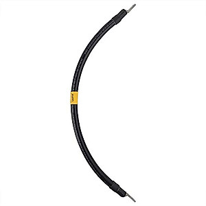 1/0 Interconnecting Copper Cable, 18-Inch Length with 3/8-Inch Lugs (Black)