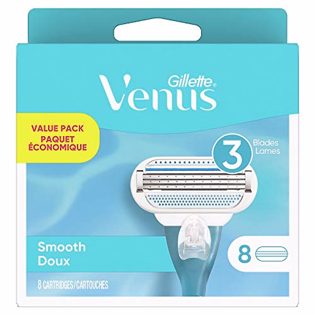 Gillette Venus Smooth Women's Razor Blades - 8 Refills