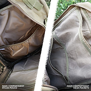 Sirius Survival 50L Expeditionary Tactical Backpack - Large Molle Bag (Green)