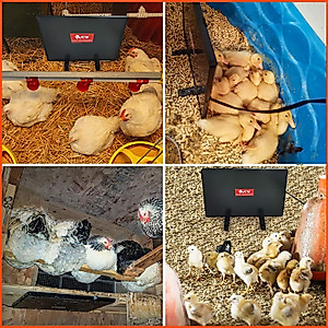 PETNF Chicken Coop Heater 140 Watts Radiant Heat Chicken Heater Energy Efficient Design Safer Than Brooder Lamps Heater for Chicken Coop, Heating Wire UL-Compliant Two Ways to Use, 11.81''x15.74''