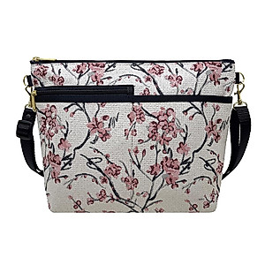 Danny K. Women's Tapestry Bag Shoulder Handbag, Large Zipper Purse Handmade in the USA (L'Amour)