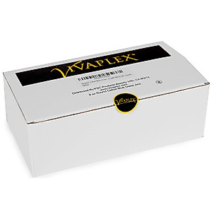 Vivaplex, Cobalt Blue, 8 ounce, Round Glass Jars, with Black Lids - 8 pack