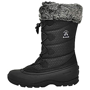 Kamik Women's Momentum 2 Snow Boot, Black/Black/Black, 8 W US
