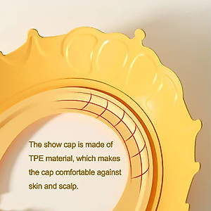 PandaEar Baby Shower Cap Hair Washing Hat| 2 Pack Waterproof Adjustable Silicone Bath Hat for Eye and Ear Protection| Cute Crown Shape