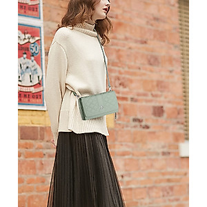 UTO Small Crossbody Shoulder Bag for Women Cellphone Bags Card Holder Ladies Wallet Purse and Handbags Green