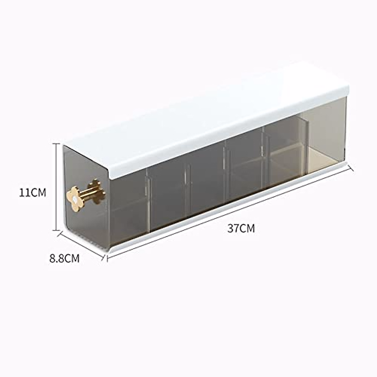 Underwear storage box, household wardrobe wall hanging non-perforated compartment storage, socks finishing transparent storage box wall mounted underwear storage box, for wardrobes and bathrooms