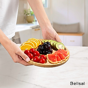 Bellsal Extra Large Charcuterie Board Set with 2 Drawers, Bamboo Cheese Board and Knife Set, House Warming Gifts New Home, Anniversary & Wedding Gifts for Couple, Housewarming Gift New House