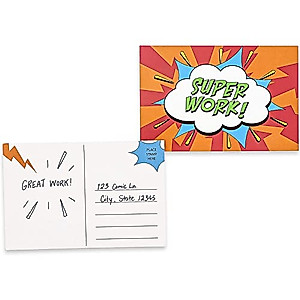 96 Pack Motivational Postcards for Kids and Students, Classroom Supplies (6x4 in)