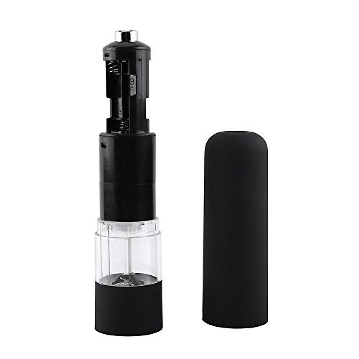 Grinder, Mini Electrical Automatic Portable Spice Crusher, Stainless Steel Pepper Grinder Mill for Kitchen
