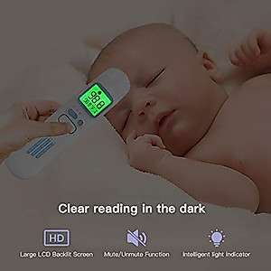 GoodBaby Touchless Thermometer for Adults,Forehead and Ear Thermometer for Fever,Infrared Magnetic Thermometer for Baby Kids Adults Surface and Room