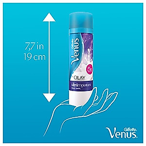 Venus Gillette with Olay UltraMoisture Women’s Shave Gel, Violet Swirl, 36 Oz, 6 Count