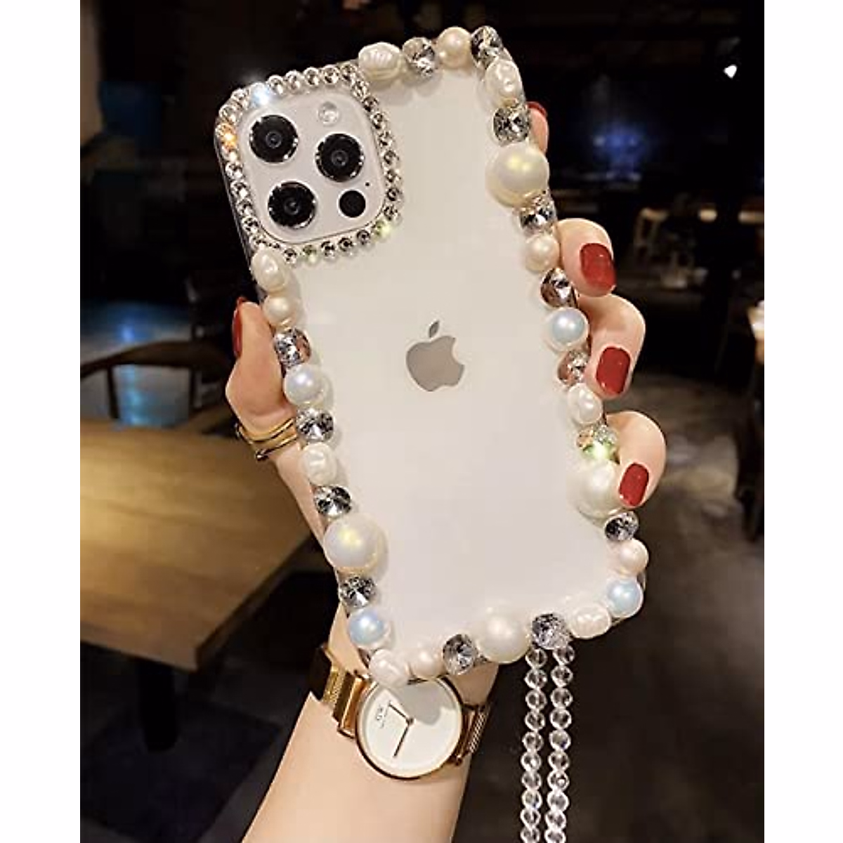 Threesee for Galaxy S9 Plus Case,3D Luxury Glitter Sparkle Bling Case Shiny Crystal Rhinestone Diamond Bumper Clear Protective Case Cover for Samsung Galaxy S9 Plus