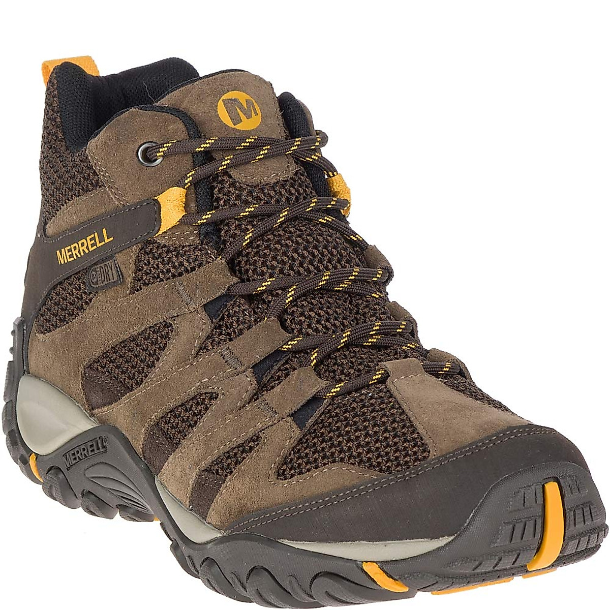 Merrell mens Alverstone Mid Waterproof Hiking Shoe, Merrell Stone, 11.5 US