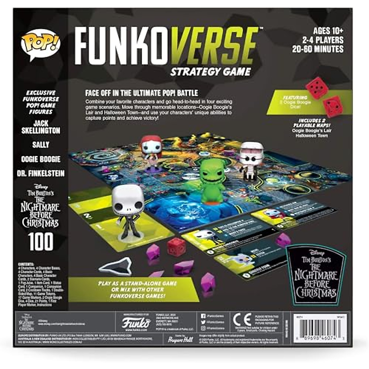 Funko Games Board 0-Base The Nightmare Before Christmas Funkoverse - TNBC - Light Strategy Board Game for Children & Adults (Ages 10+) - 2-4 Players - Collectible Vinyl Figure - Gift Idea
