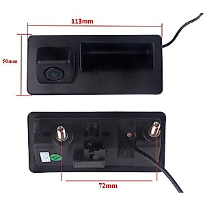 170 degree Car Trunk Handle Backup Camera Rear View HD Camera Night Vision parking camera Reverse Parking Assistance for Audi for VW Tiguan/Golf/Jetta/Passat/Touran/Touareg/Lavida/Sagitar/Caddy