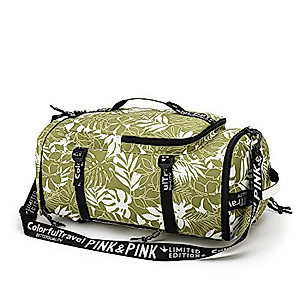 Gym Duffle Bag Backpack 4-Way Waterproof with Shoes Compartment for travel Sport Hiking laptop (olive-green) XL
