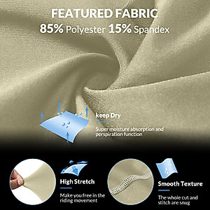 BALEAF Men's 4D Padded Bike Shorts Cycling Underwear with Padding Road Biking MTB Liner Shorts Bicycle Gear Grayish Green 3XL