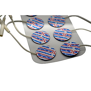 TensCare - 1in Cicrular Reusable Electrodes. Perfect for use with TENS, EMS, Micro Current and IFT. Great for Small Locations Such as Hands and Face. 1 Pack of 10 Electrodes