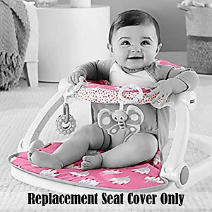 Replacement Part for Fisher-Price Sit-Me-Up Floor Seat - GBL23 ~ Replacement Seat Cover in Pink and White