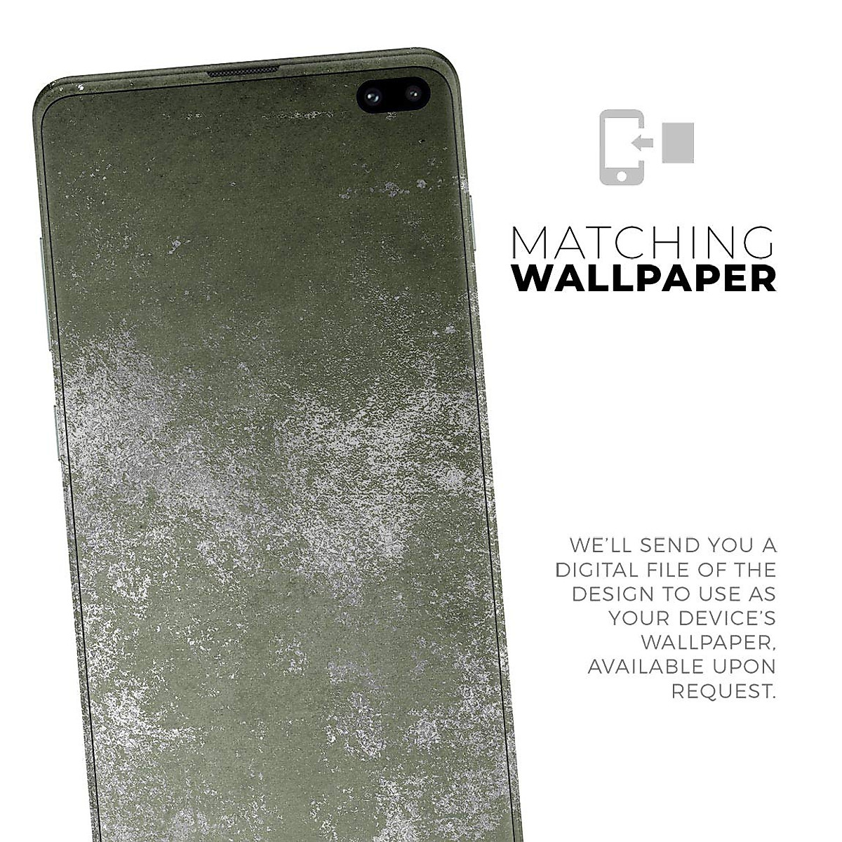 DesignSkinz Distressed Silver Texture v15 Protective Vinyl Decal Wrap Skin Cover Compatible with The Samsung Galaxy S20 (Screen Trim & Back Glass Skin)