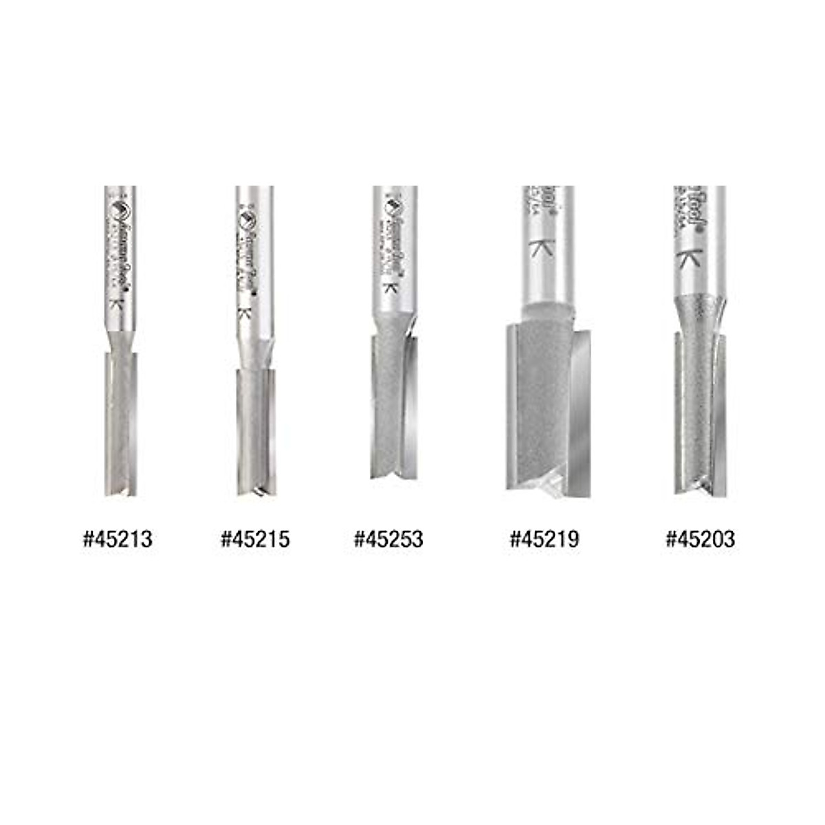 Amana Tool - 45240 Carbide Tipped Straight Plunge 12mm Dia x 3/4 x 1/4" Shank