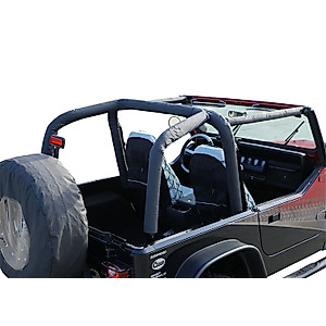 Rampage Roll Bar Pad and Cover Kit | Black Denim | 768915 Fits 1992 - 1995 Jeep Wrangler YJ