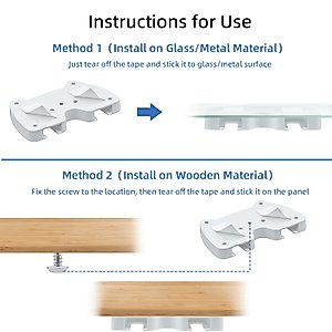Mcbazel Under Desk Mount for Xbox Series X/S, Xbox One X/S, Xbox One, Xbox 360, Switch Pro Controller, Table Stand Holder Compatible with Xbox and Switch Pro Controller - White