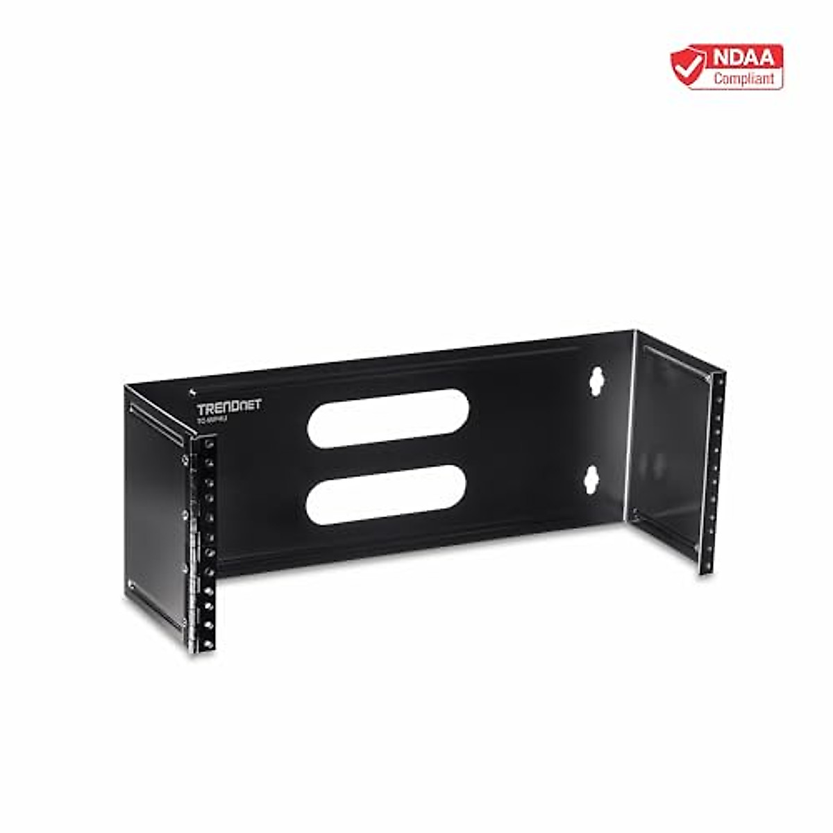 TRENDnet 4U 19-inch Hinged Wall Mount Bracket for Patch Panels and PDU Power Strips, TC-WP4U, Supports EIA-310, Steel Construction,Use with TRENDnet TC-P24C6 & TC-P16C6 Patch Panels(Sold Separately)