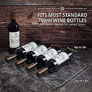 Ivation 34 Bottle Compressor Wine Cooler Refrigerator with Wi-Fi Smart App Control Cooling System | Large Freestanding Wine Cellar Fridge For Red White Champagne or Sparkling, Black Glass Door & Lock