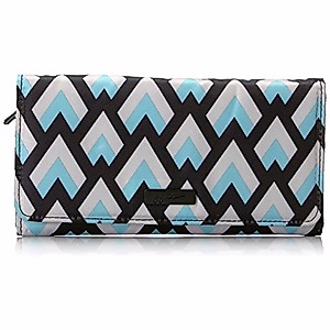 JuJuBe Be Rich Tri-Fold Wallet with Snap Enclosure, Onyx Collection - Black Diamond