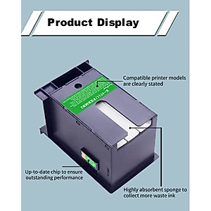 NEXTPAGE T6711 Ink Maintenance Tank with chip Remanufactured for WF7710 WF7720 WF3620 WF3640 WF7110 WF7610 WF7620 Printer (T671100 Ink Maintenance Box 1 Pack)