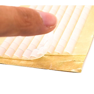 AUEAR, 100 Pack Clear Non-Slip Rubber Hanger Grips Hanger Strips Adhesive Clothes Hanger Grips (2.76" x 0.24")