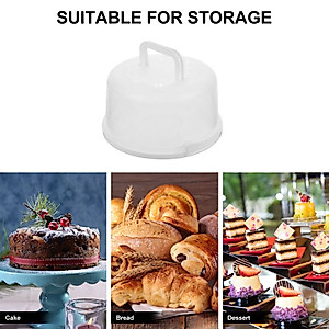 Reusable Cake Carrier Handle Portable Bread Box Cake Keeper Cake Storage Container Transporting Cakes Pies Desserts Fits Standard Cake Boxes Easy Clean