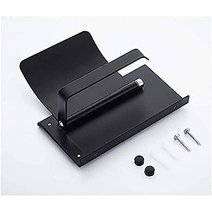 Wall Mounted Toilet Paper Holder with Shelf, No Drilling Stainless Steel Toilet Roll Holder for Bathroom Kitchen Restaurant Toilet Paper Holder