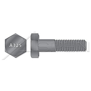 (200 pcs) 1/2"-13 X 4-1/2", Heavy Structural Hex Bolts, ASTM A325 Type 1, Steel