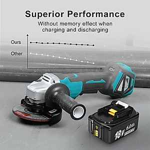 COOMYXIN 2Pack 6.0Ah Replacement for Makita 18V Battery,Compatible with Makita Battery18V BL1850 BL1850B BL1840 BL1840B BL1830 BL1830B BL1815B of 6000mAh Capacity