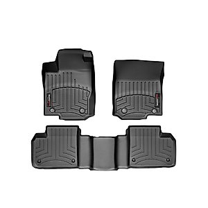 WeatherTech Custom Fit FloorLiners for Mercedes AMG GL 63, AMG GLE 43, AMG GLE 63 S, AMG GLS 63, GLE 450 AMG, GLS-Class - 1st & 2nd Row (44401-1-2), Black