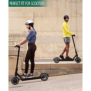 GLDYTIMES 10X2.125 Solid Tire: 50/75-6.1 Tires Replacement for Gotrax G4 GXL V2 Ninebot D40x F25 F30 F35 F40 F45 F60 Electric Scooter, 10x2/54-152, 10 Inch Off Road Front Rear Tubeless Wheel